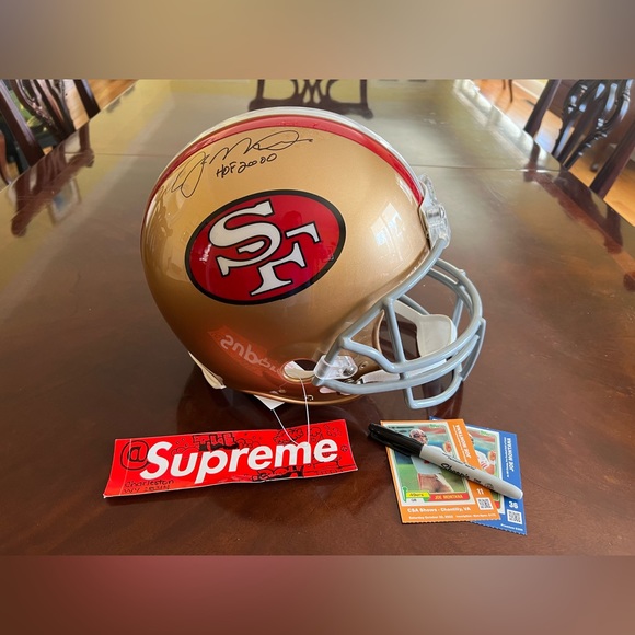 riddell | Other | Joe Montana Autographed 49ers Throwback Fullsize ...